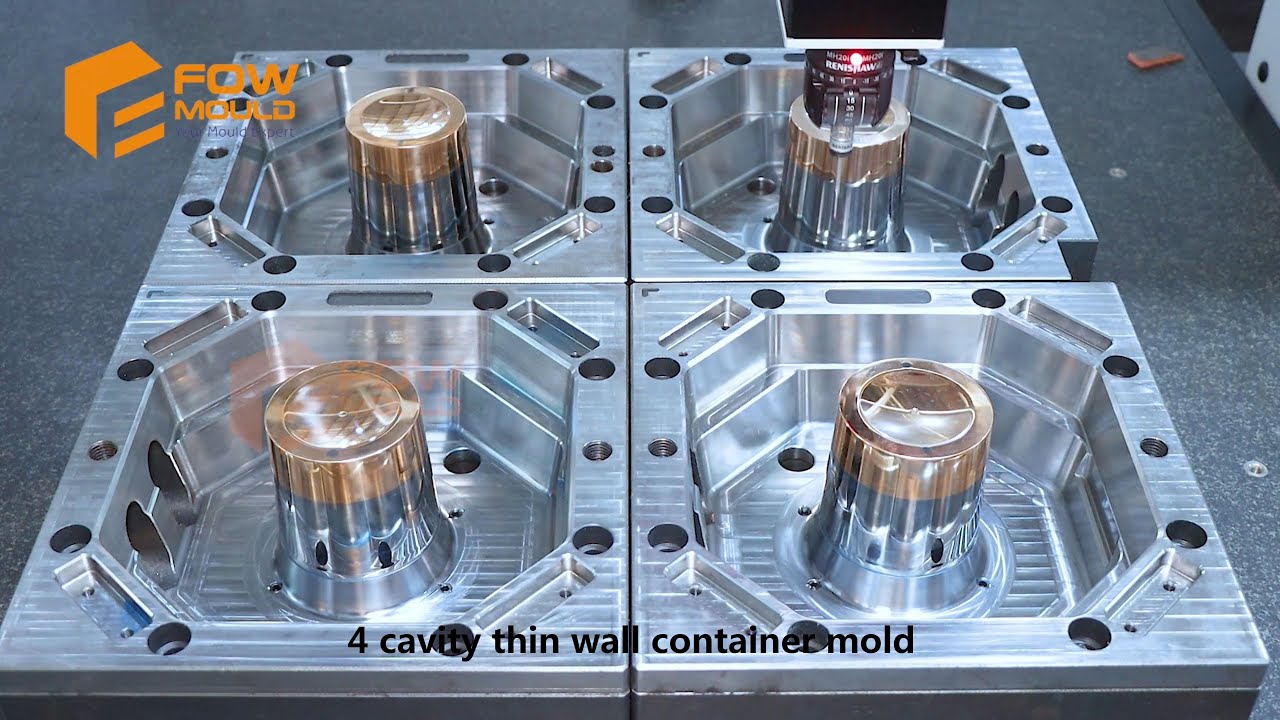4 Cavity Thin Wall Container Mold