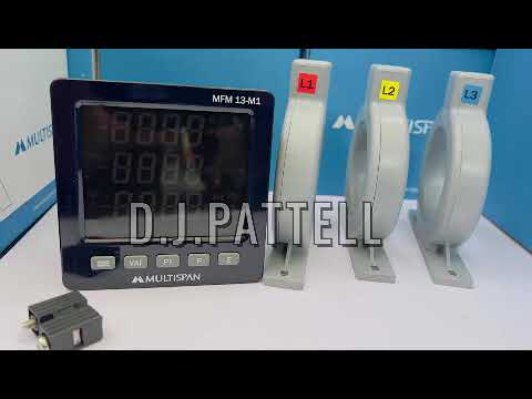 Multispan Multifunction Meter - MFM 13 M1 WITH 250 Amp 3 CT COIL Wholesaler from Ahmedabad