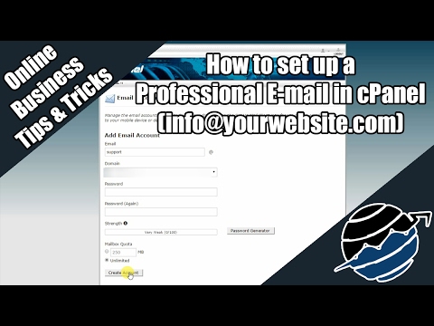 How to set up a Professional E mail in cPanel (info@yourwebsite com)