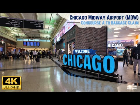 Chicago Midway International Airport (MDW) | Concourse A to Baggage Claim & Ground Transportation