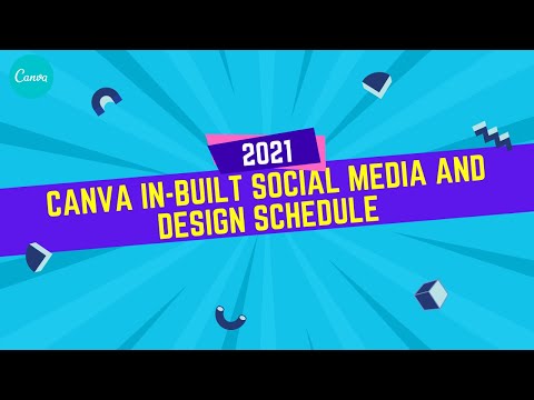 Schedule your social media post using Canva - Promo video