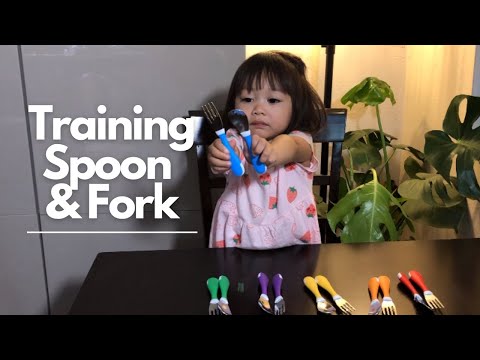 Toddler Utensils Stainless Steel Set | Training Spoon and Fork