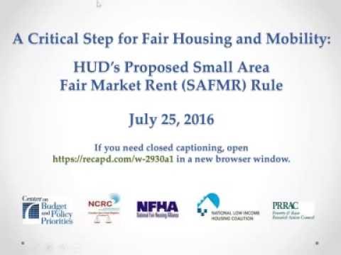 HUD’s Proposed Small Area Fair Market Rent Rule