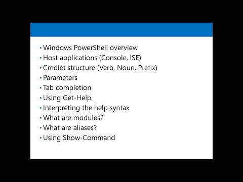 Windows PowerShell Part 1 (Beginners to Professionals), ISE, Modules, Help,Cmdlet structure, Modules