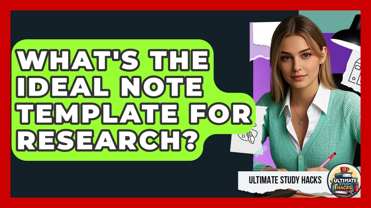 What's The Ideal Note Template For Research? - Ultimate Study Hacks
