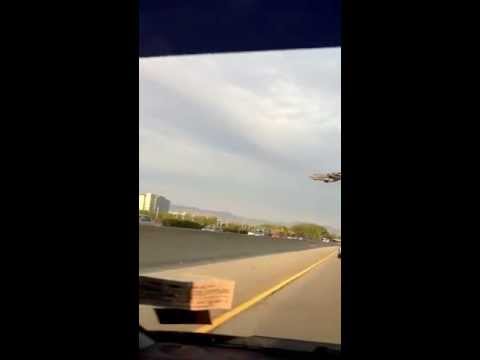 Military plane landing at NASA Moffett Field