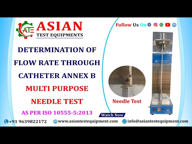 Catheter - FLOW RATE for CATHETERS as per ISO 10555 Manufacturer from ...