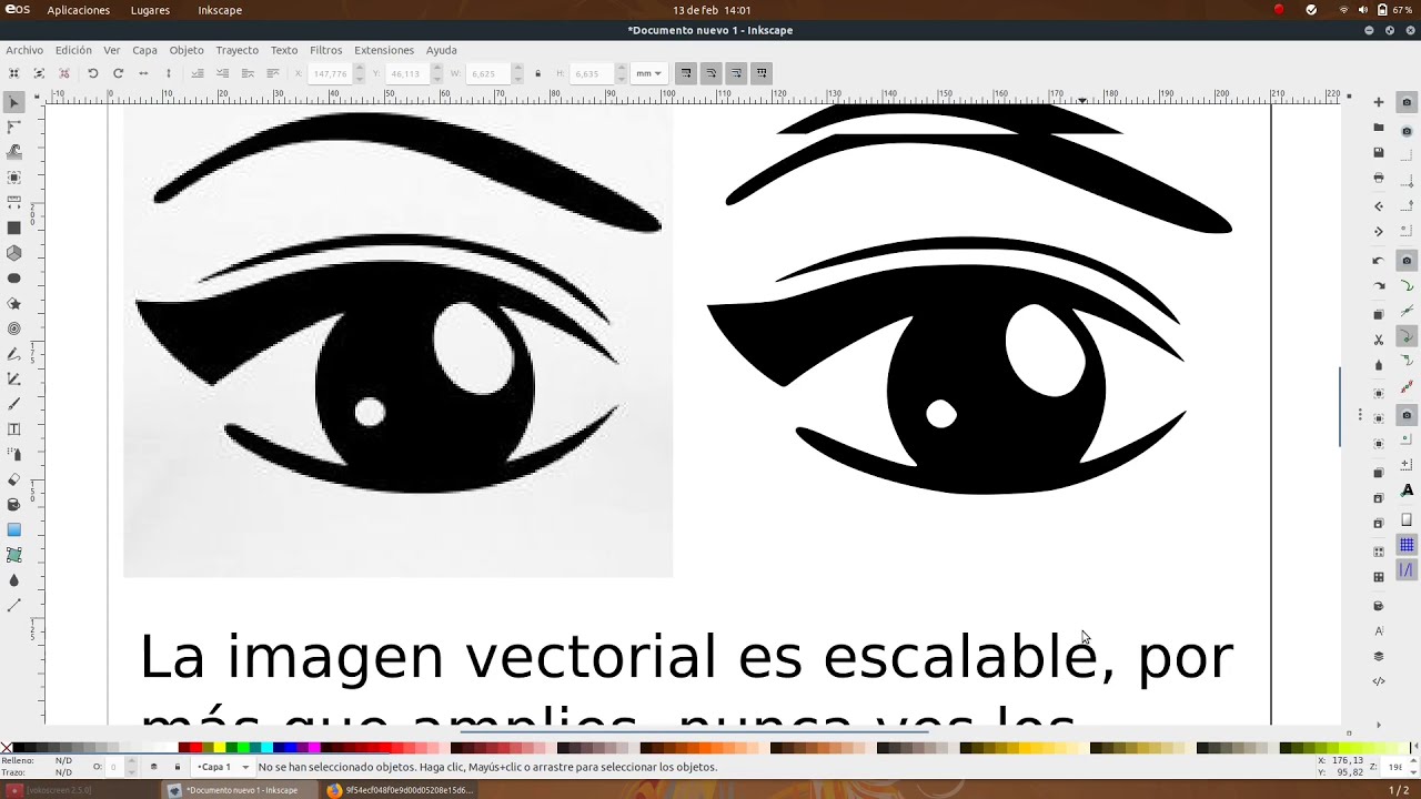 Dibujo vectorial a diferencia del mapa de bit