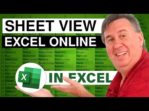 Excel Collaboration with Different Sorts or Filters - Sheet View - Episode 2324