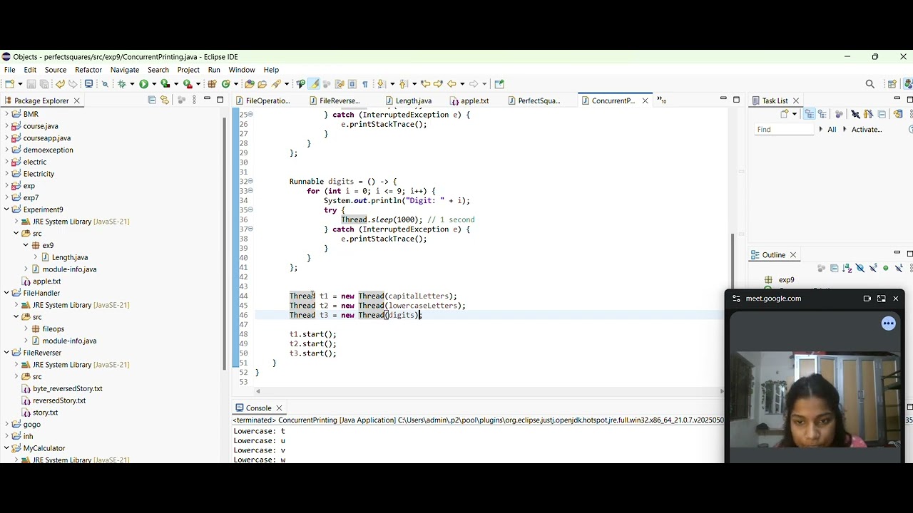 Concurrent printing in Java | Object Oriented Programming