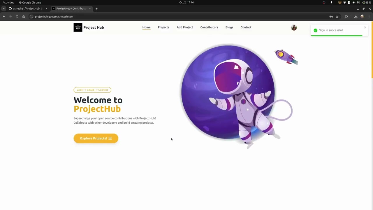 ProjectHub Demo | A Collaborative MERN Stack Platform for Developers