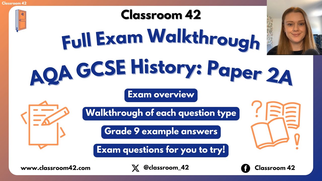 AQA GCSE History Paper 2A Exam Walkthrough - Exam Technique & Example Answers
