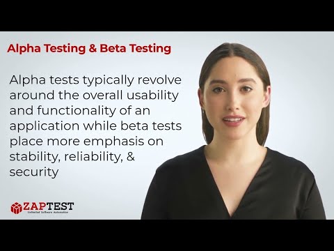 Alpha Testing and Beta Testing