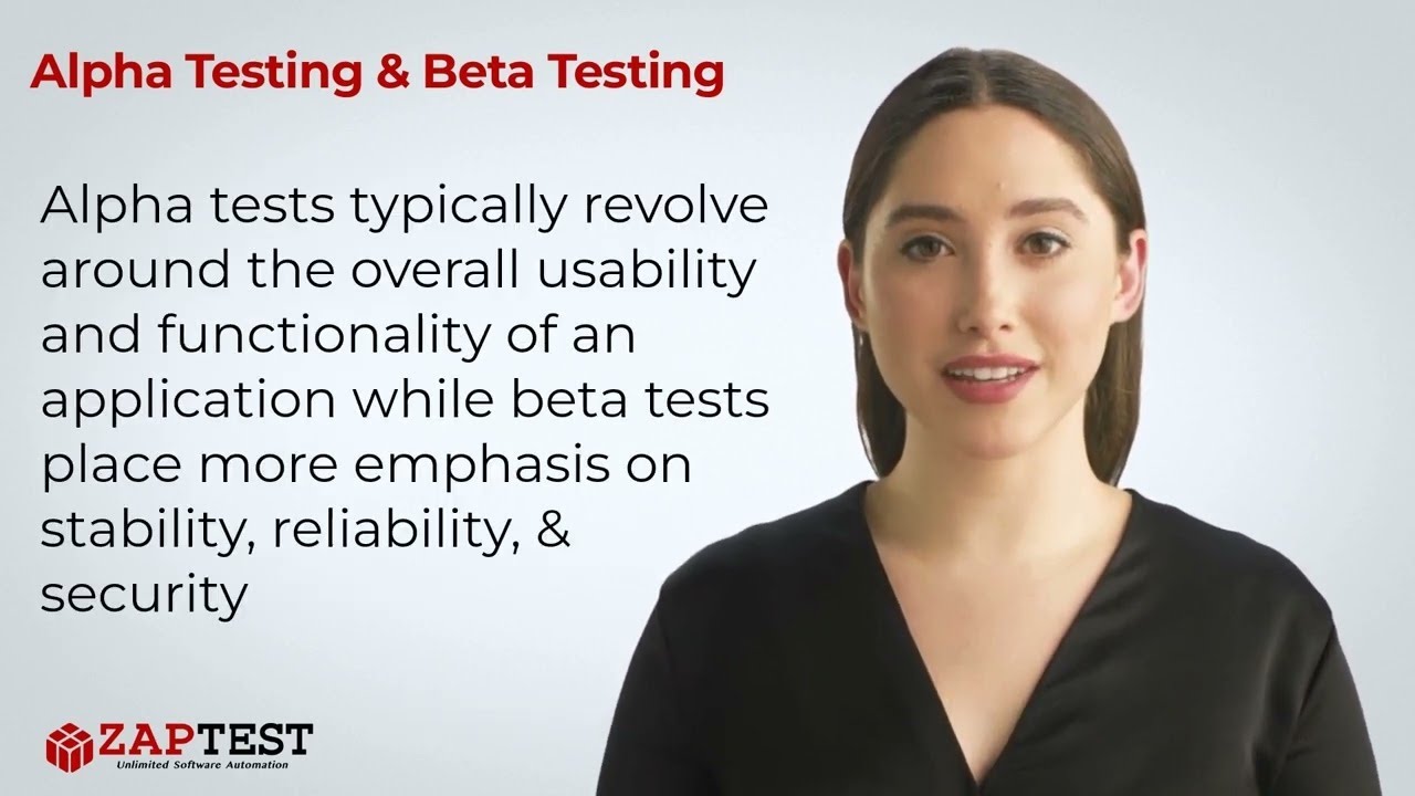 Alpha Testing and Beta Testing