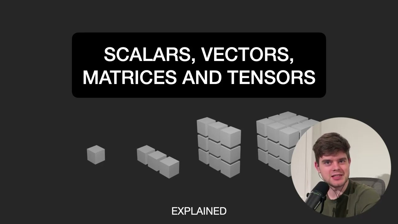 Intro to Scalars, Vectors, Matrices and Tensors | Math for Machine Learning Part 1