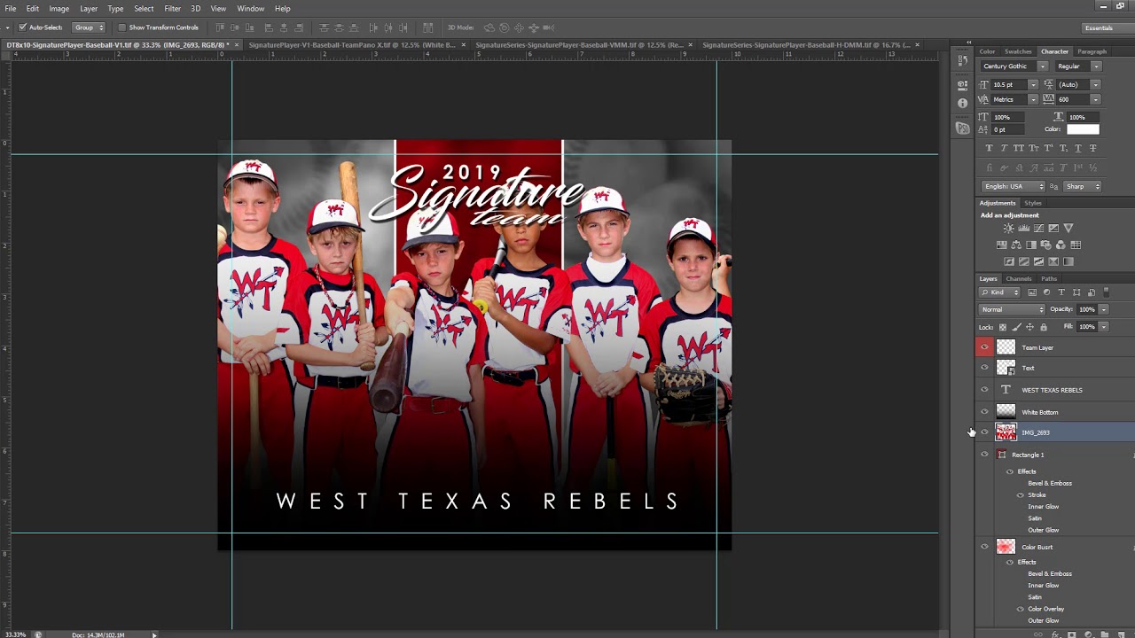 Signature Player Series Template Tutorial