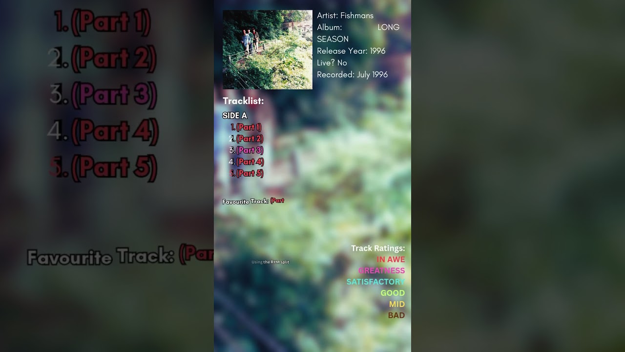 Fishmans - LONG SEASON REVIEW #90s #dreampop #ethereal #japan #japanese #review #music #psychedelia