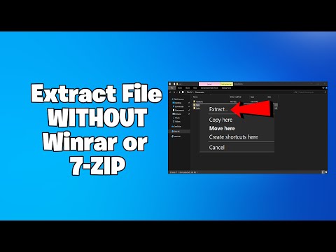 How To Extract WITHOUT Winrar or 7-Zip - NEW 2025✅