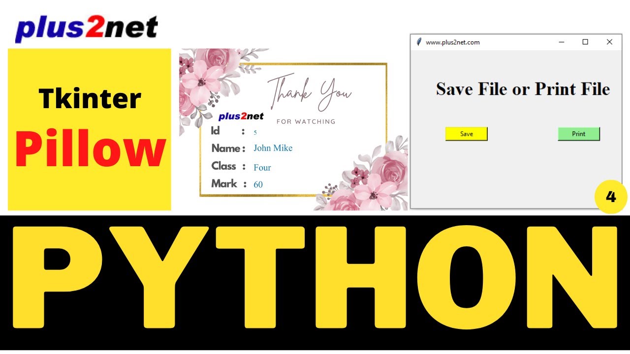 Pillow : Saving documents in PDF JPEG or PNG formats using Tkinter File dialog