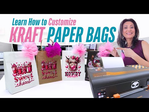 How to Customize Kraft Paper Bags with DTF Printing | Step by Step Tutorial