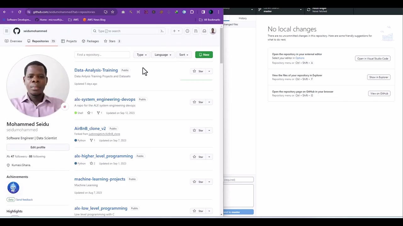 Working with Github  - Survey Data Cleaning