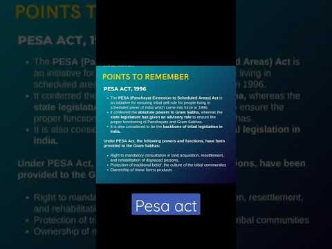 pesa act 1996 #gk #generalknowledge #acts #facts #law