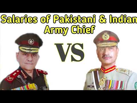 The Difference Between Salaries Of Pakistani And Indian Army Chiefs.
