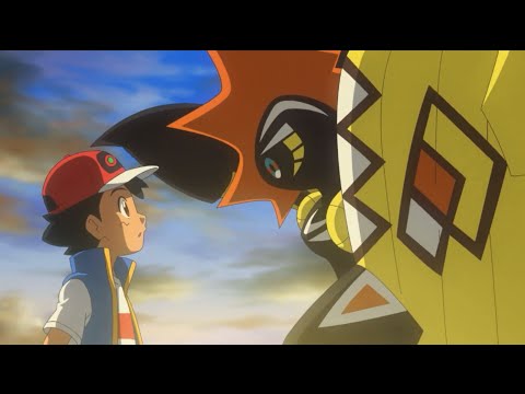 Pokémon Journeys Episode 112 HD Eng Sub Tapu Kokko Wishes Ash Good Luck