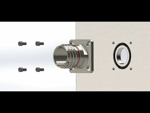 O-Ring Mounting Square Flange Hermetic Connectors