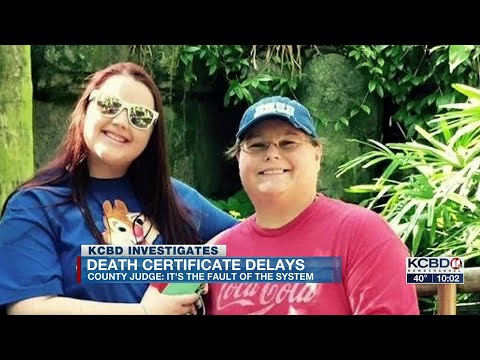 Death certificate delays