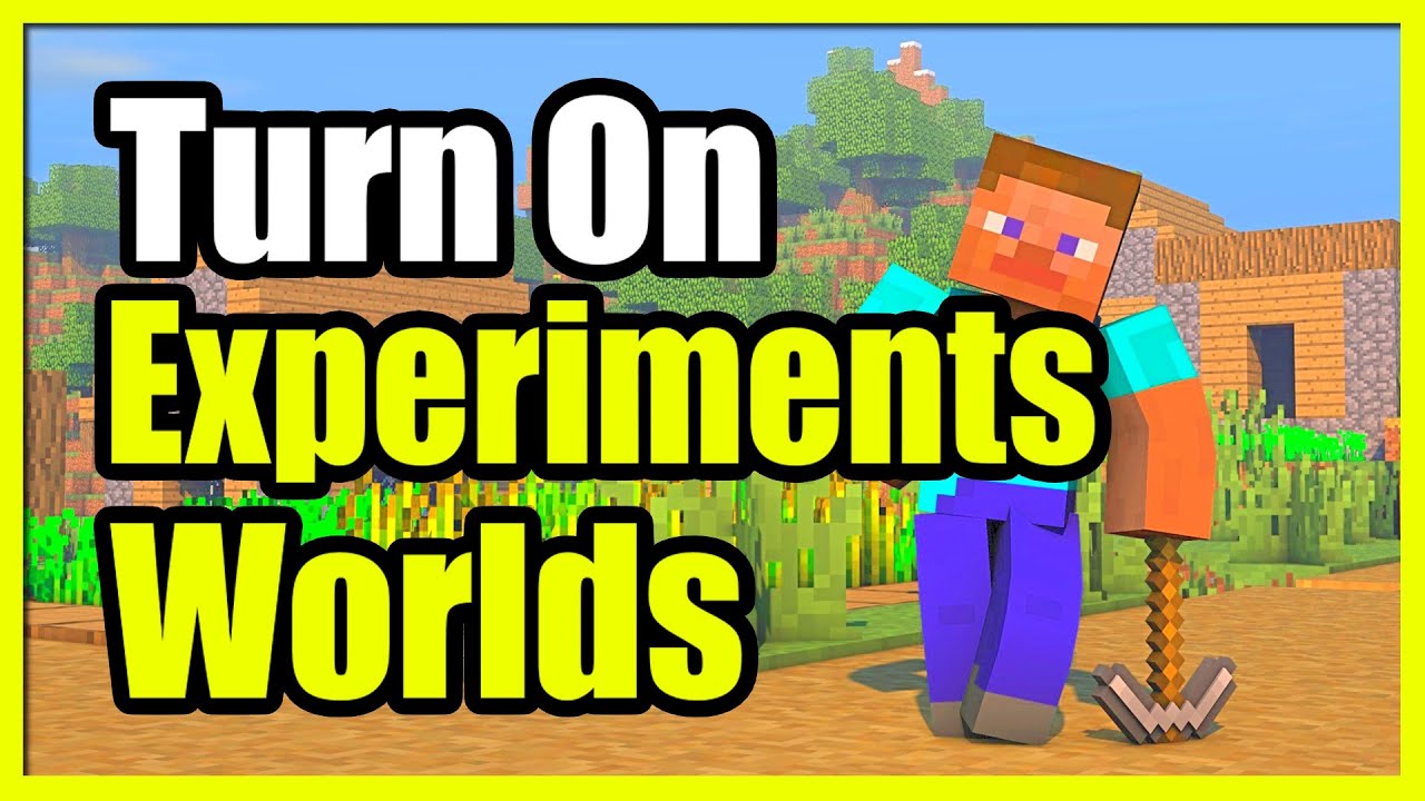 How to Turn On Experiments  in Minecraft World (Easy Tutorial)