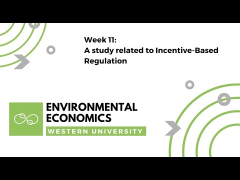 Week 11: A study related to Incentive-Based Regulation