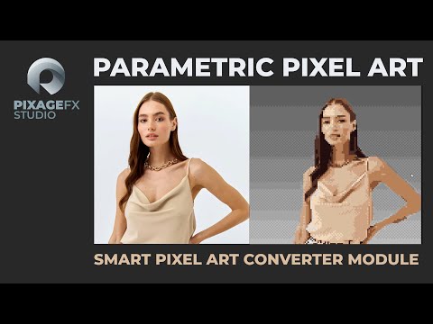 SMART PHOTO TO PIXEL ART CONVERTER PIXAGEFX STUDIO-Creating a pixel art image LOSPEC palette module