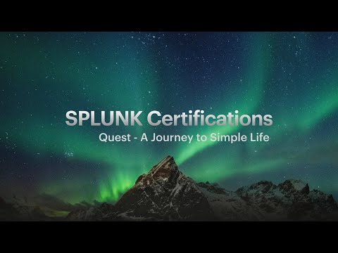 Splunk Certifications,Training and Courses.