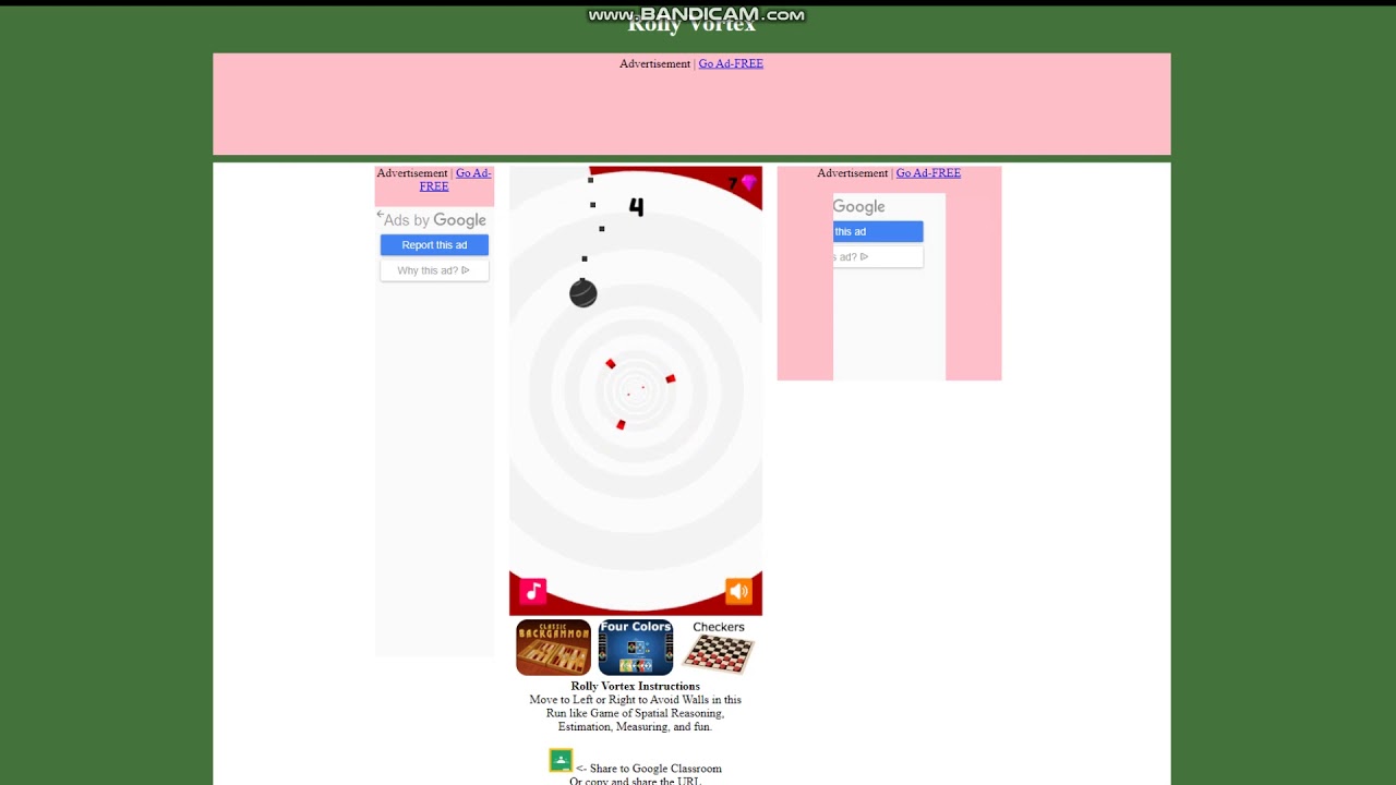 116 Points on Rolly Vortex (HoodaMath)