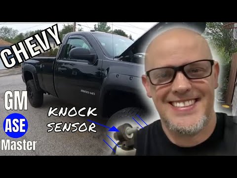 Chevy Silverado Knock sensor test & install 2500 HD 2007 - 2012 P0327 P0328