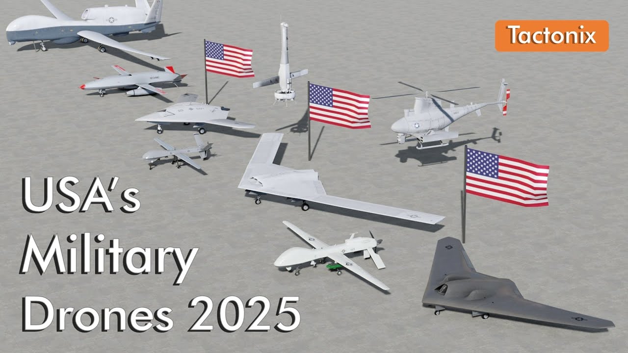 USA Drone Fleet 2025 - All U.S. Military Drones Explained
