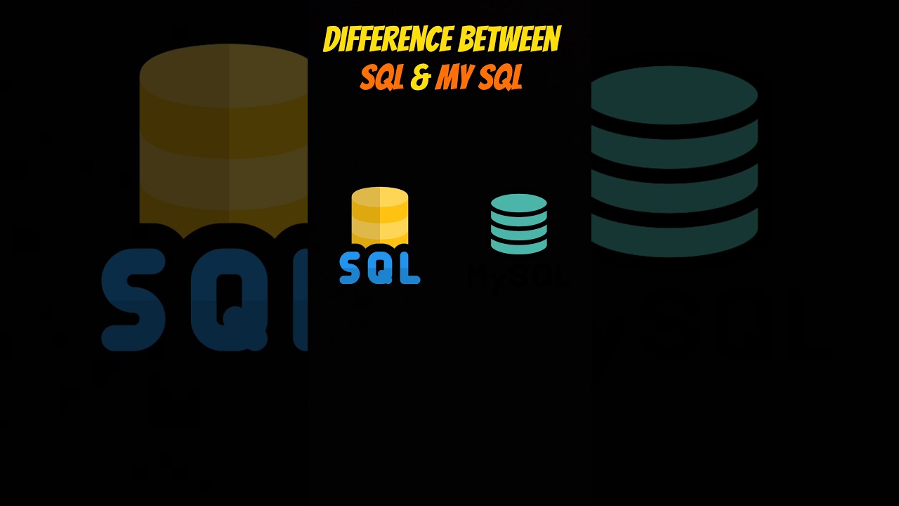 Different between SQL and MYSQL | SQL vs MySQL
