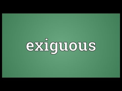 Exiguous Meaning