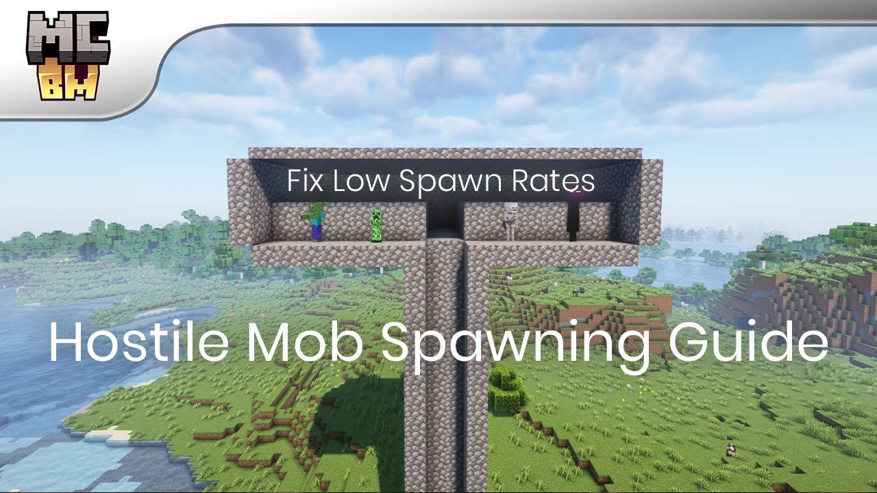 Minecraft Hostile Mob Spawning Guide - How to make an efficient Mob Farm | Minecraft Basic Mechanics