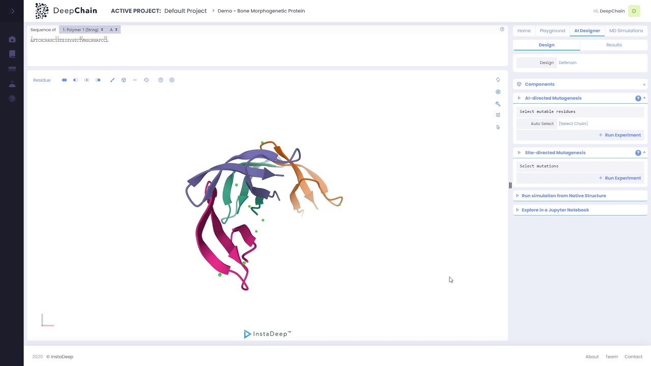 Create a New Design - DeepChain