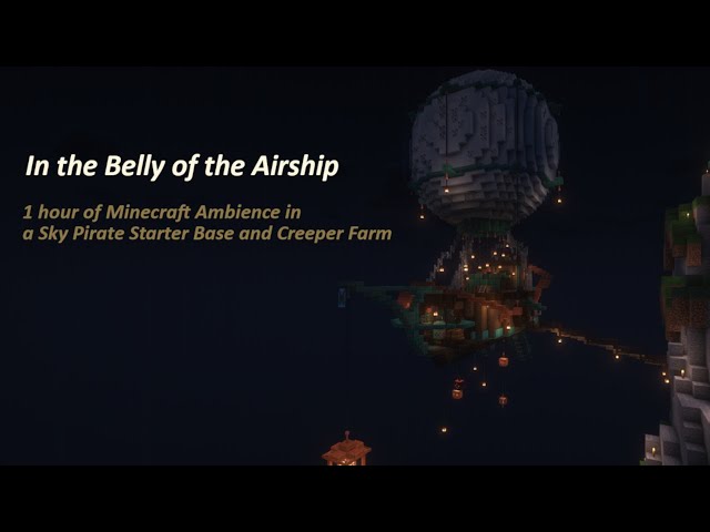 Sky Pirate Starter Base with Creeper Farm Minecraft Map