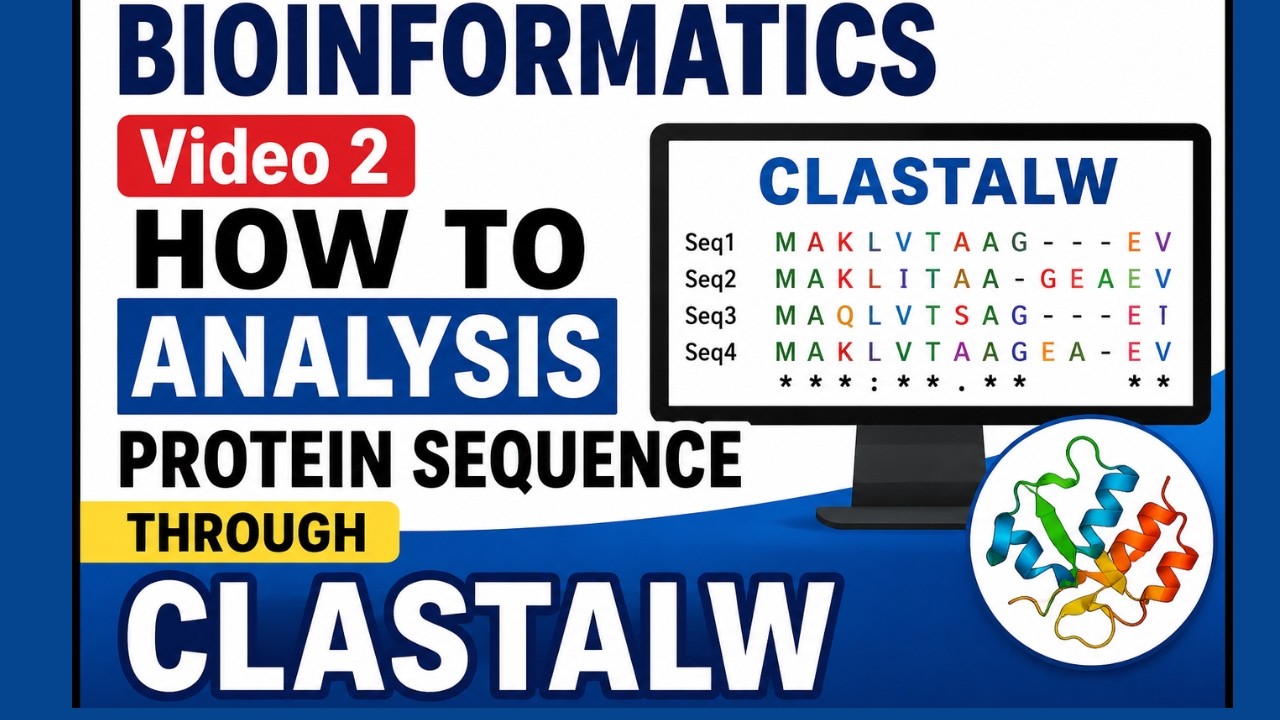 How to Perform Multiple Sequence Alignment Using ClustalW #bioinformatics#bioinformaticsforbeginners