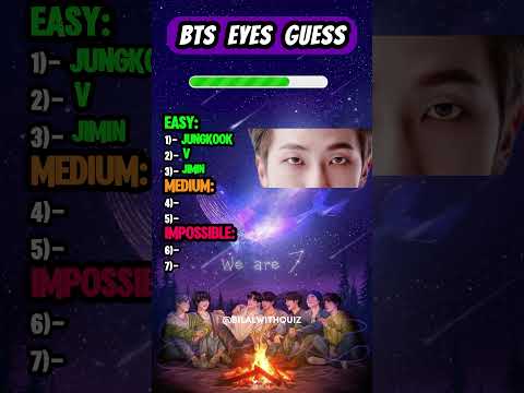 Guess the BTS Member by Their Eyes! 👀💜 Only True ARMYs Will Get 100%! #BTS #GuessTheMember #ARMY