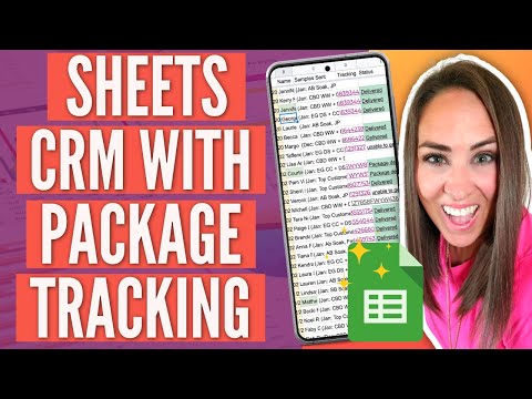 Google Sheets CRM + Package Tracker Add On | Direct Sales Follow Up CRM