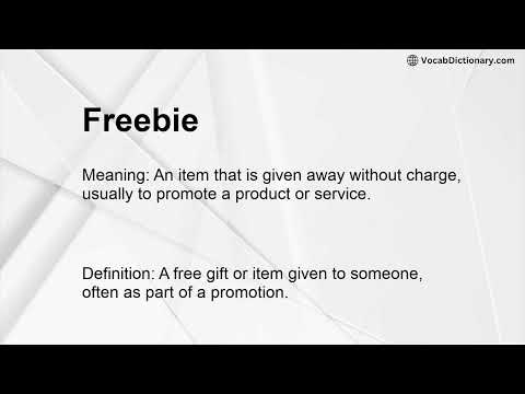 Freebie Meaning