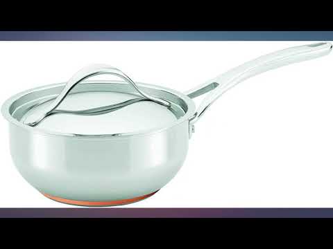 Anolon Nouvelle Stainless Steel Frying Pan// Fry Pan// Saute Pan// Chefpan with Lid review
