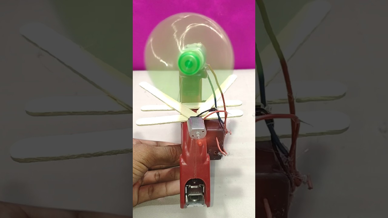 Innovative DC Motor Cooling Fan Experiment | #experiment #project