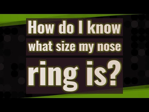 How do I know what size my nose ring is?