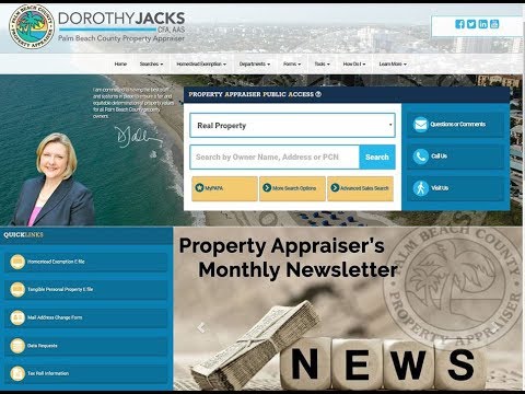 PBC Property Appraiser's Office - PAPA Website - MyPAPA feature